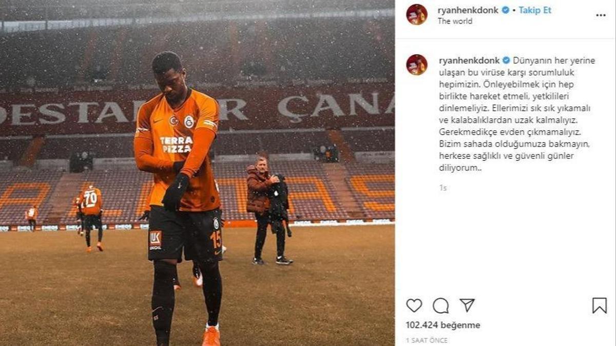 Donk'tan koronavirüs paylaşımı: Bizim sahada olduğumuza bakmayın ...