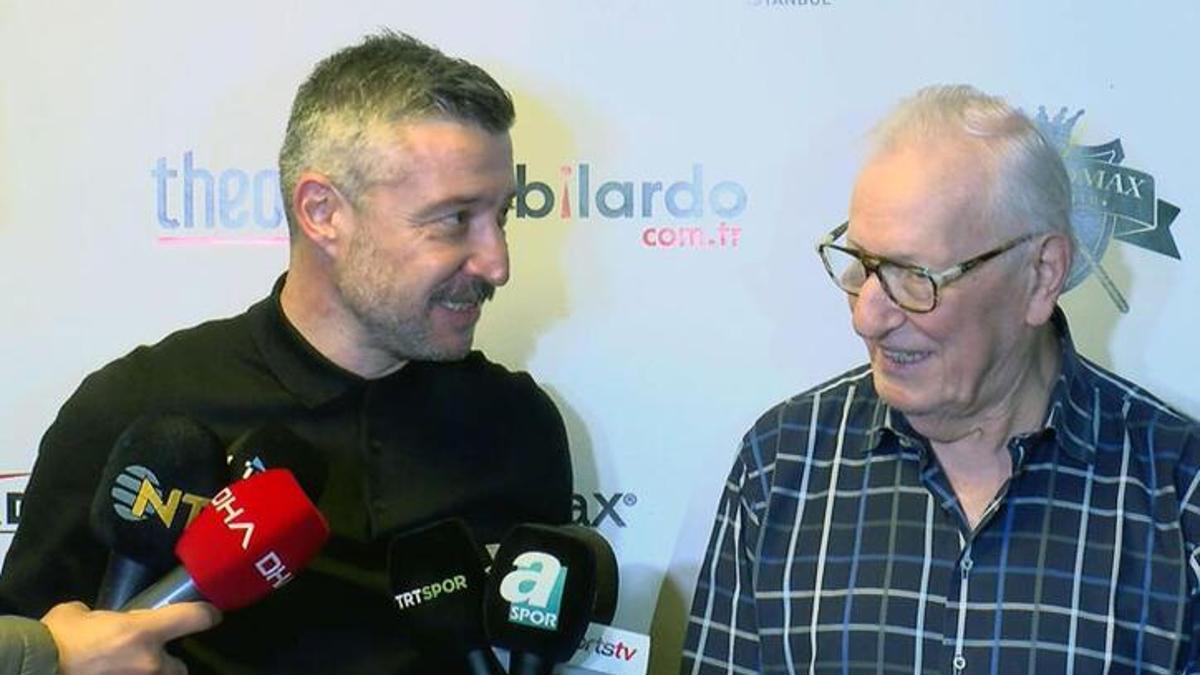 Dünya bilardo efsanesi Raymond Ceulemans, Tümer Metin ile karşılaştı - Fanatik Spor Haberleri ...