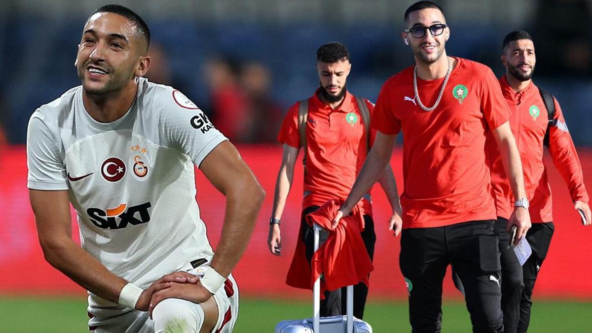 Galatasaray'da Hakim Ziyech şoku! Sakatlığı açıklandı, milli takımdan ...