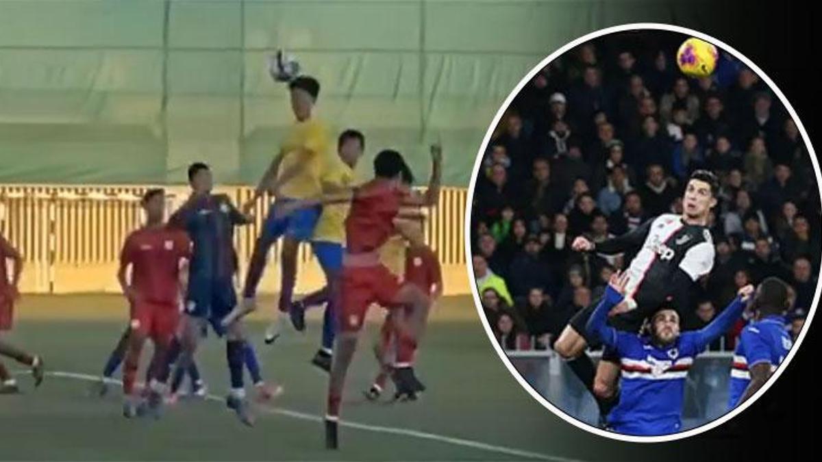 İZLE | Ronaldo Jr, babasını hatırlattı! Harika kafa golü... - Fanatik Spor Haberleri - Video