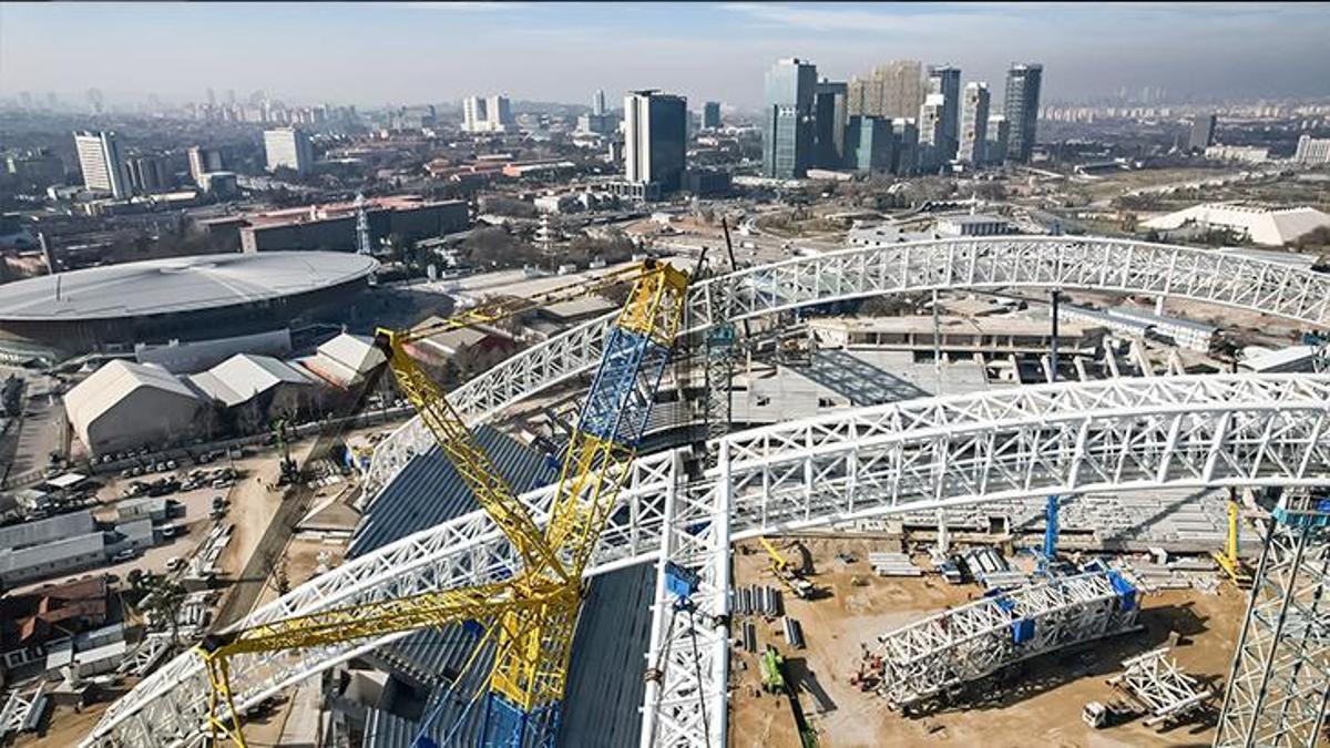 Dünyanın en ağır çatılı stadı Ankara'da yükseliyor - Fanatik Spor ...