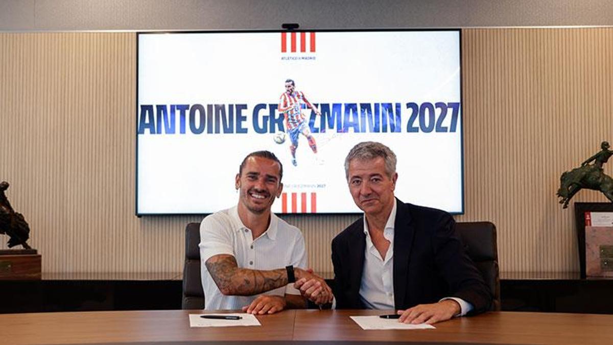 Antoine Griezmann has signed the new contract